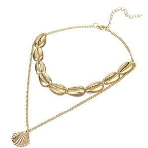 Jewelry | Boho Multi Layer Cowrie Shell Choker Drop Necklace | Poshmark